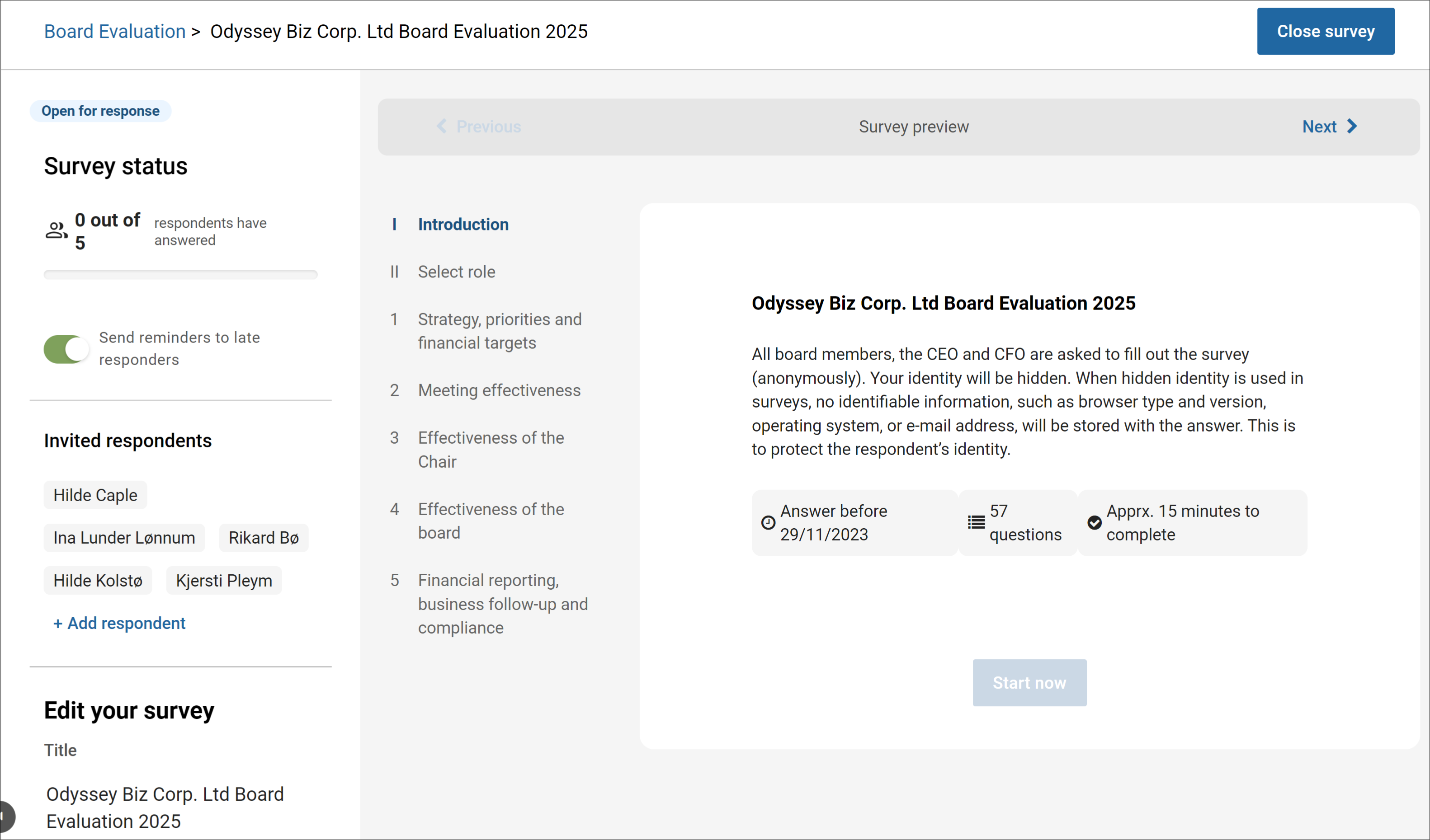 Create a new survey – Admincontrol Help Centre