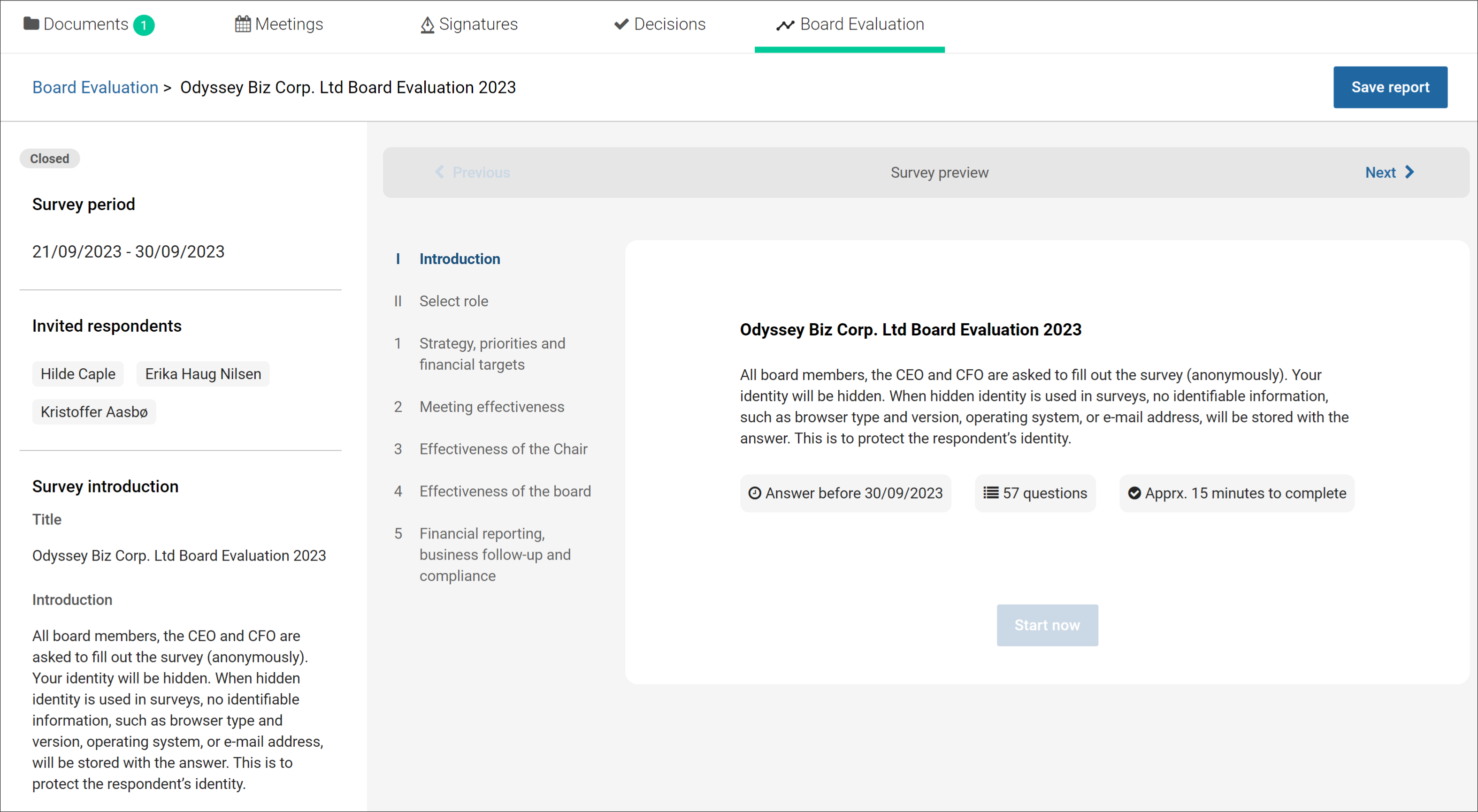 Close the survey – Admincontrol Help Centre