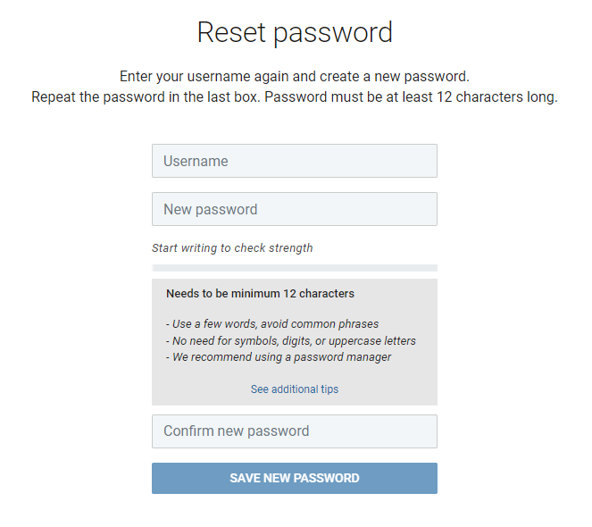 Reset password – Admincontrol Help Centre