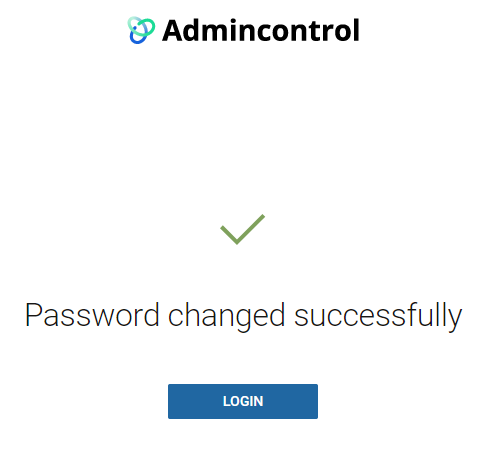 Reset password – Admincontrol Help Centre