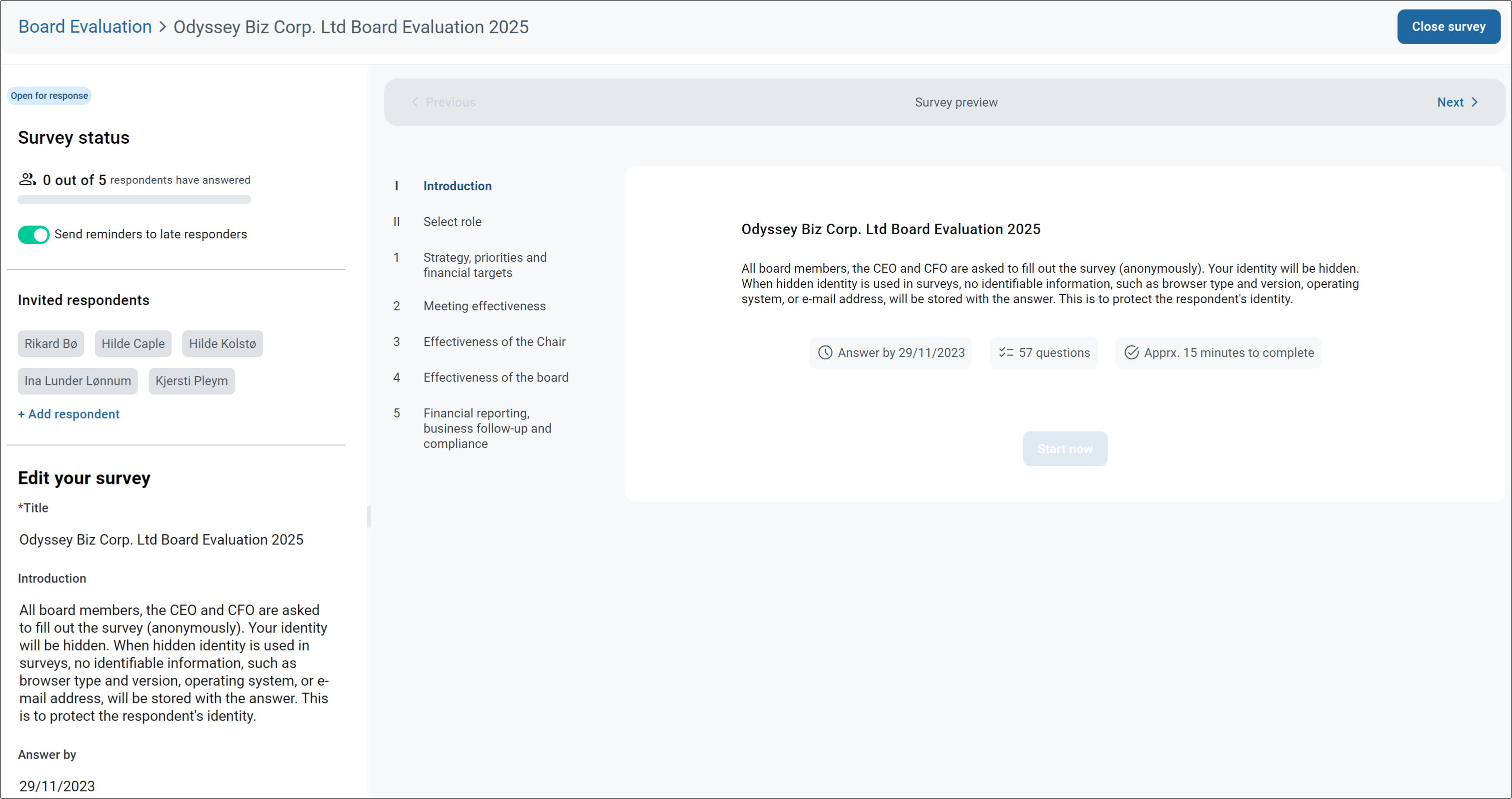 Create a new survey – Admincontrol Help Centre