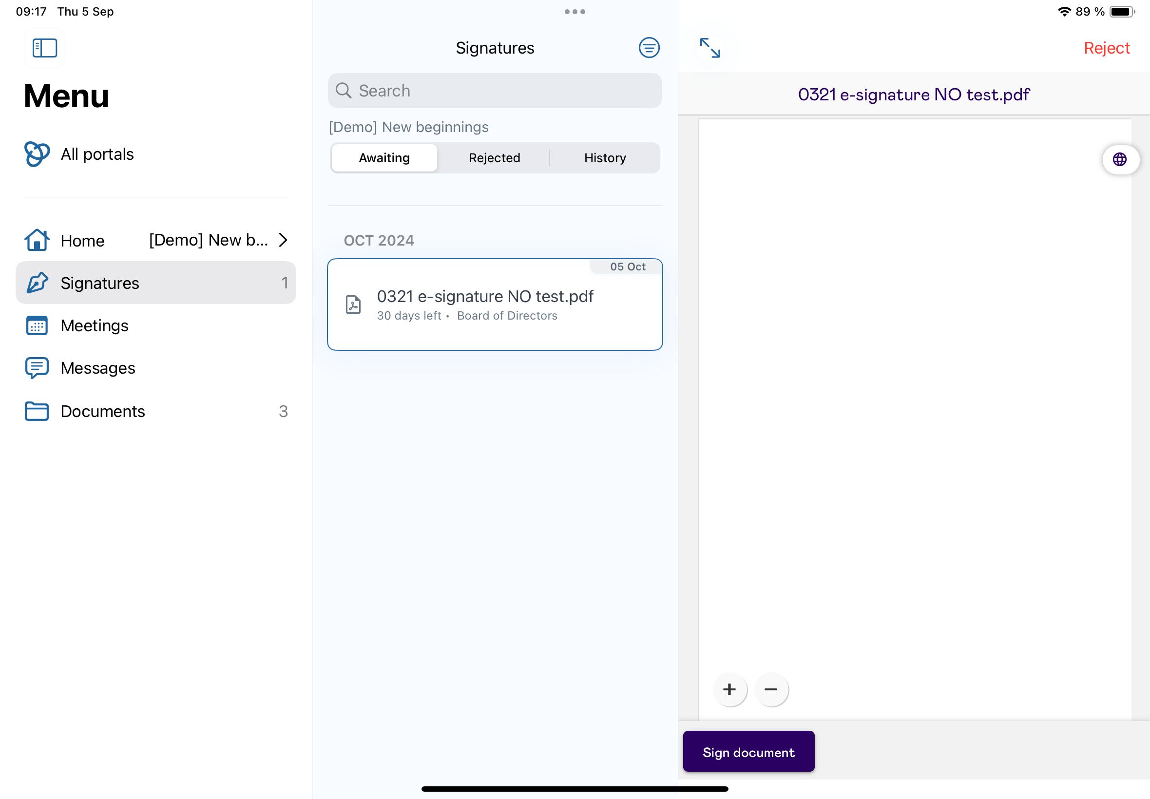 Electronic Signing – Admincontrol Help Centre