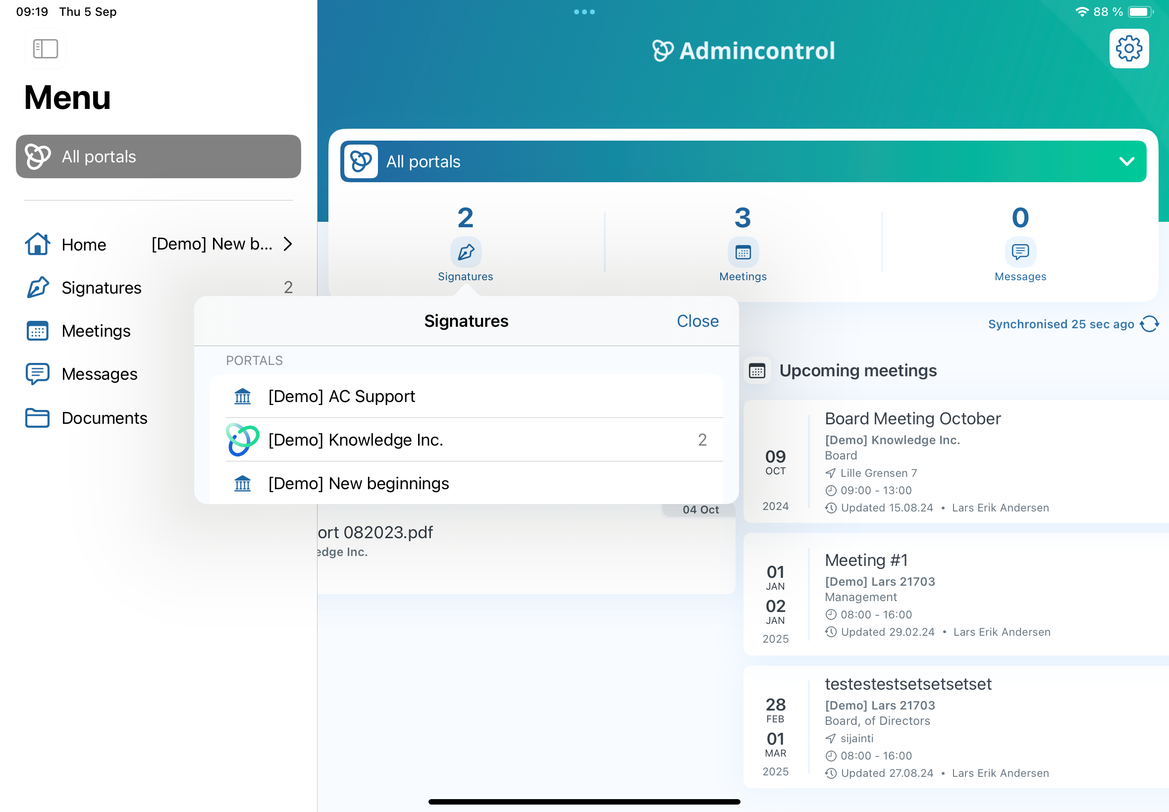 Electronic Signing – Admincontrol Help Centre