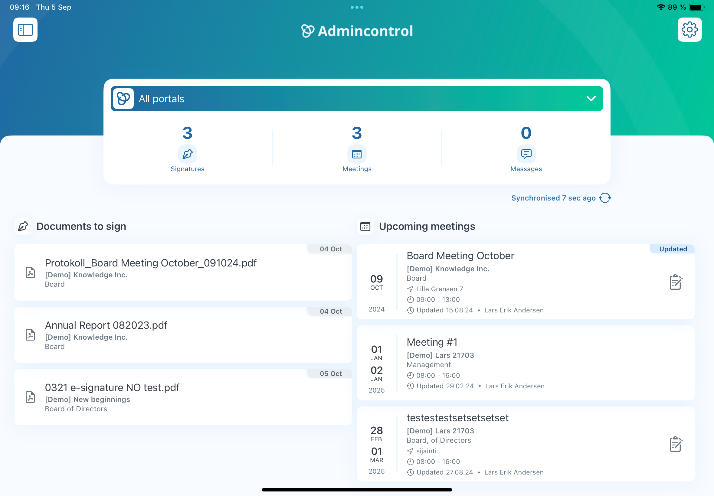 Electronic Signing – Admincontrol Help Centre