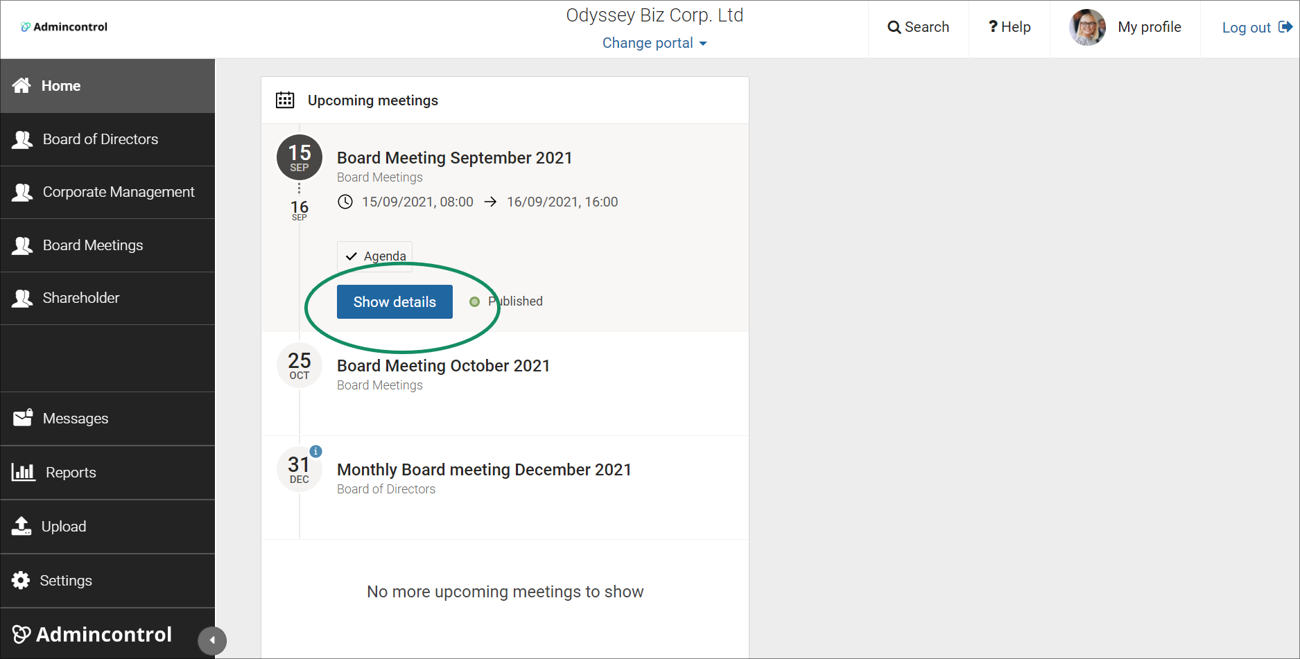 Prepare your next meeting – Admincontrol Help Centre