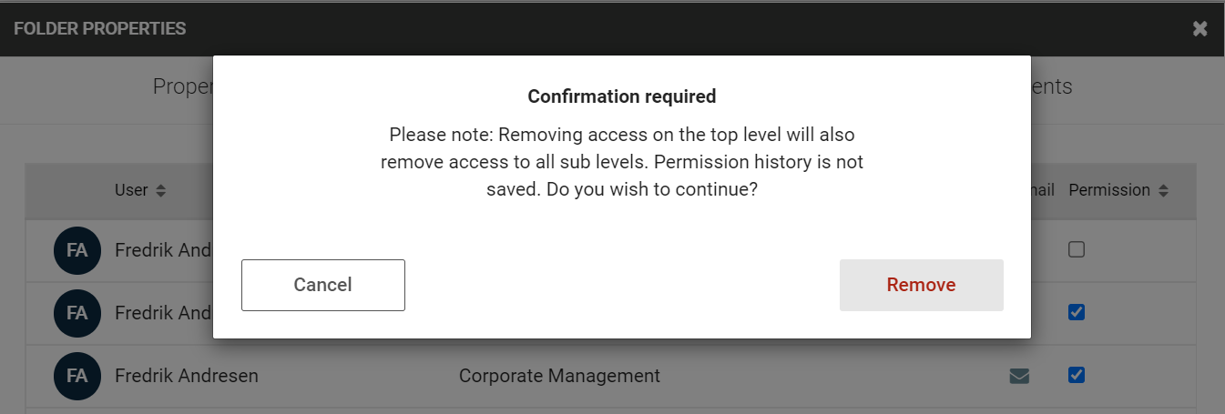 Folder access permissions – Admincontrol Help Centre